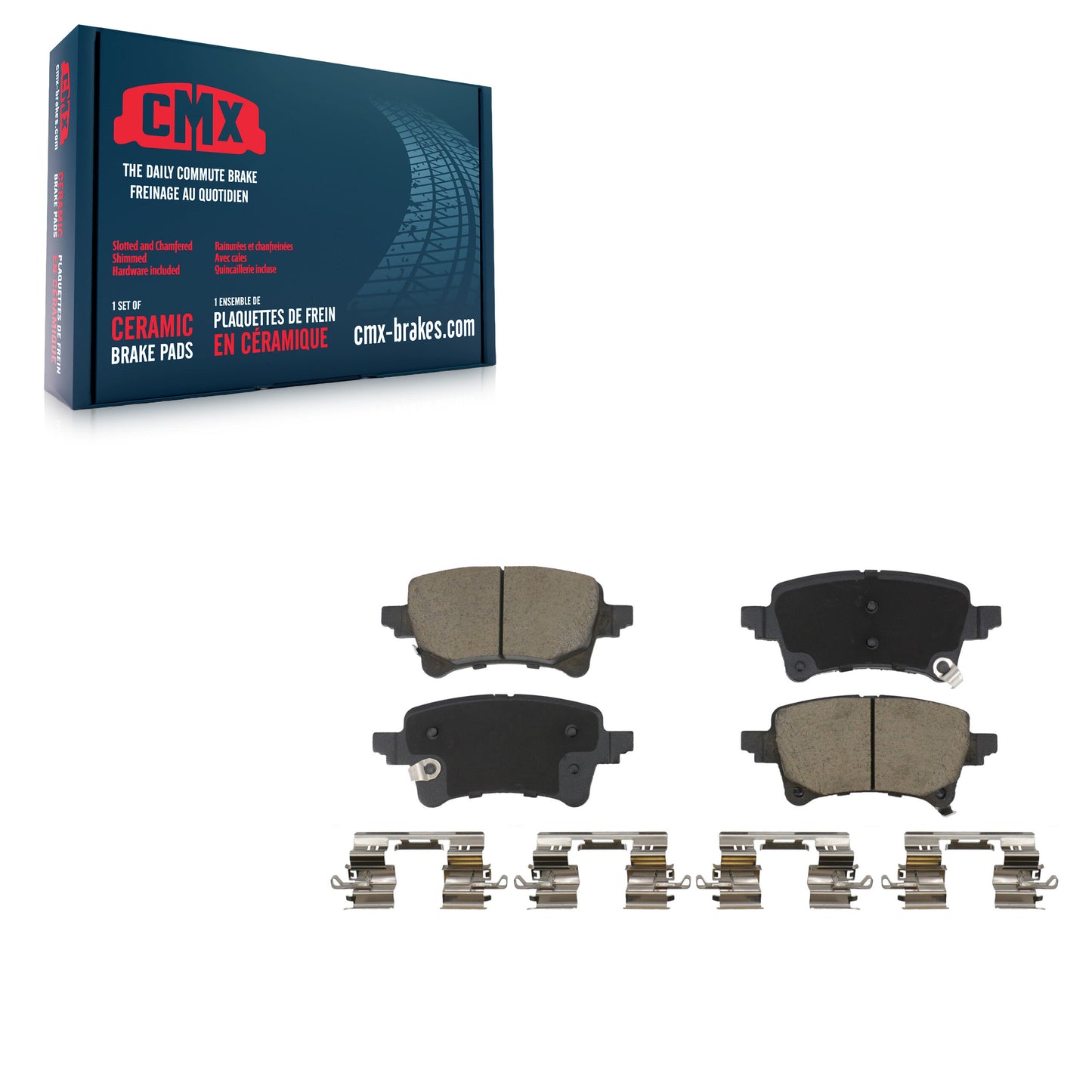Ceramic Disc Brake Pads Rear CMX-D2233 For Jeep Wrangler Gladiator ...