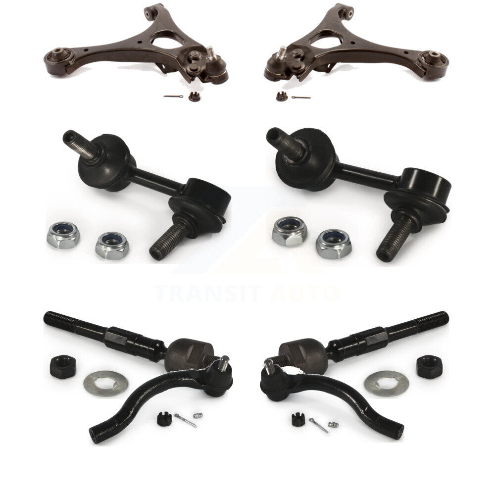 Suspension Control Arm And Ball Joint Tie Rod End Link Front Kit For H – Parts Avenue