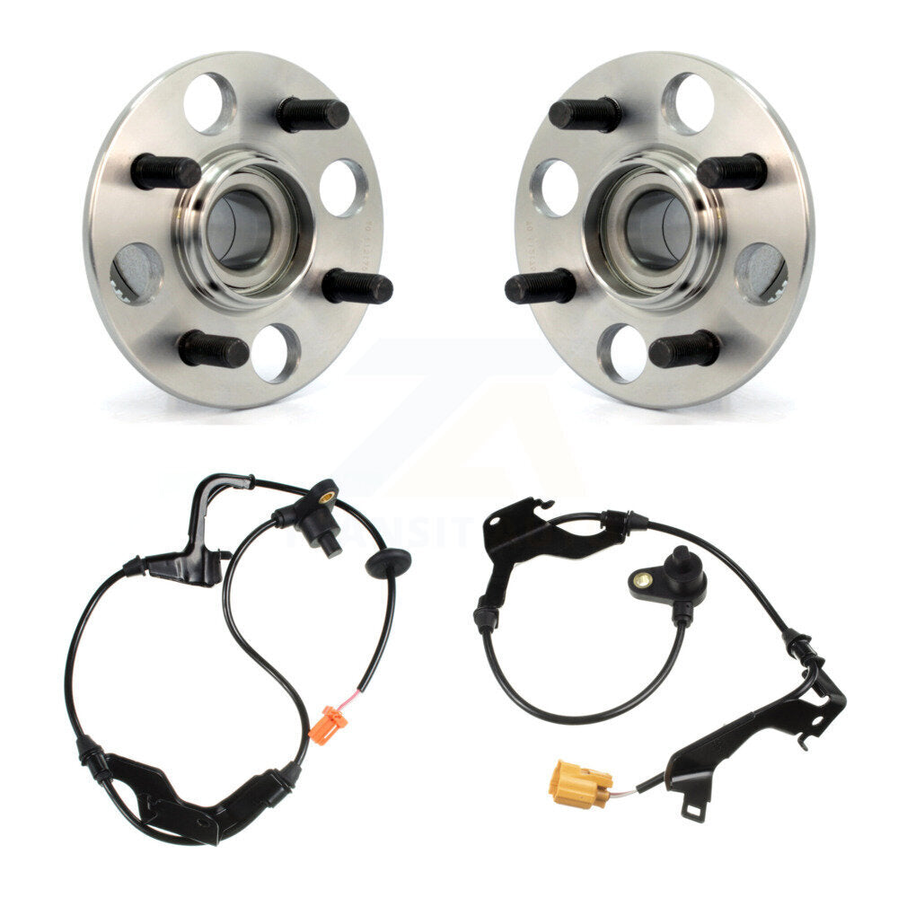 Wheel Hub Bearing & ABS Sensor Rear Kit For Honda Civic Built in US wi ...