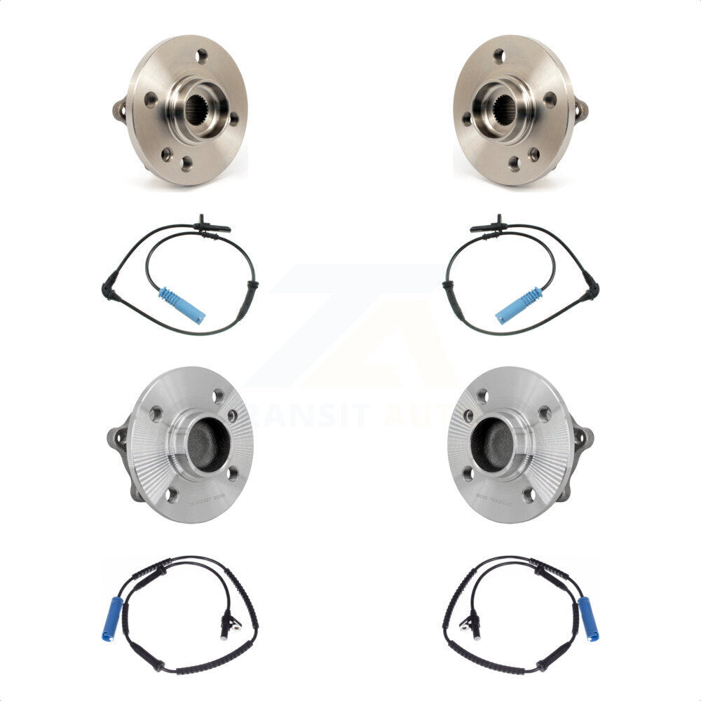 Front Rear Wheel Bearing Hub Assembly/ABS Sensor Kit 2007-2015 Mini Co ...