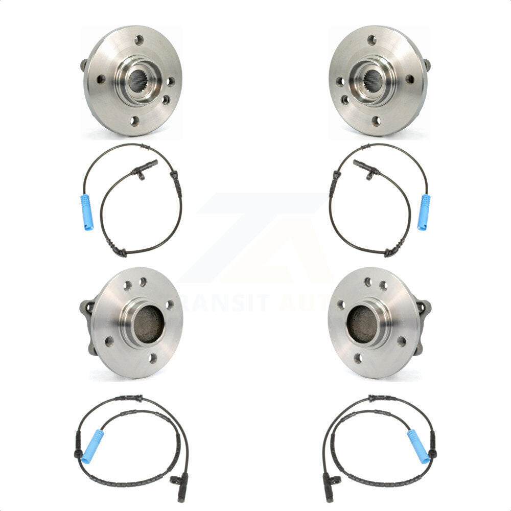 Wheel Hub Bearing & Sensor Front Rear Kit For 2002-2005 Mini Cooper wi ...