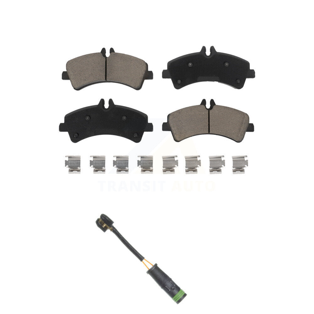Rear Ceramic Brake Pads & Wear Sensor Kit 2010-2018 Mercedes-Benz Spri ...