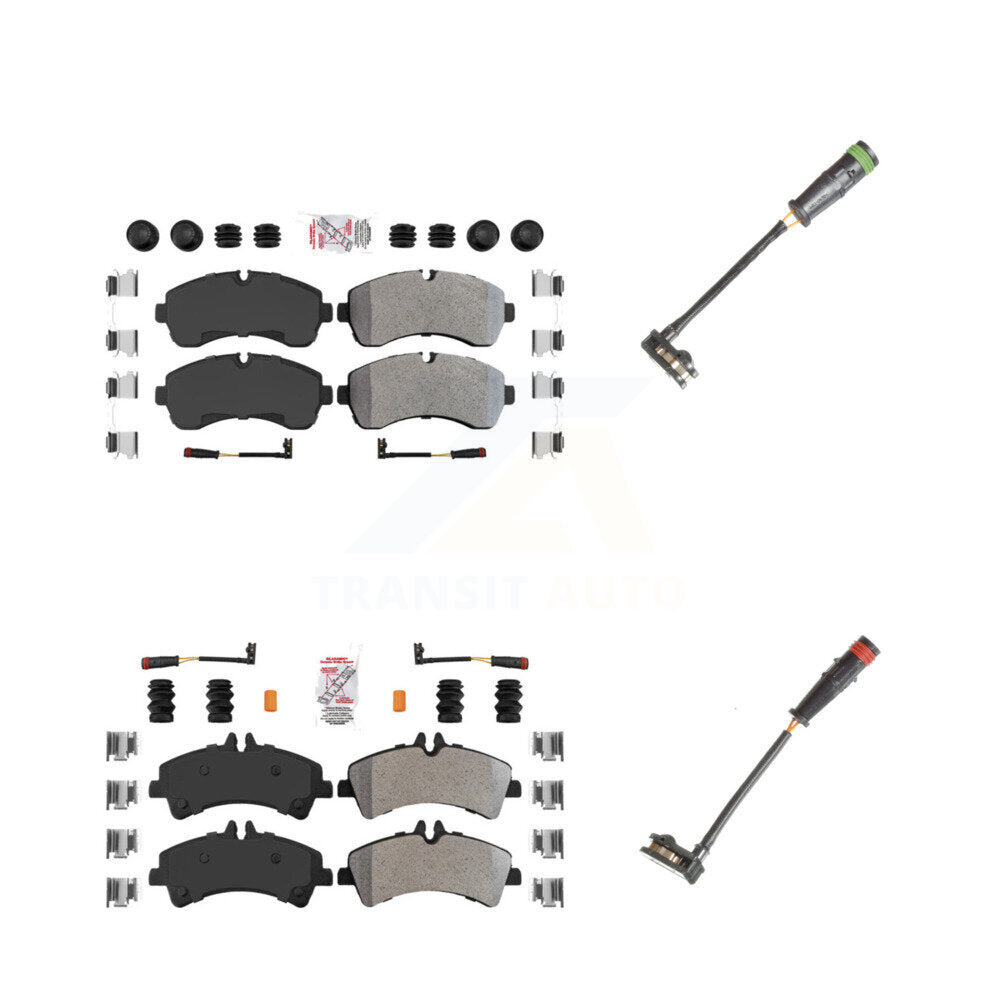 Ceramic Disc Brake Pads And Extra Wear Sensors Front Rear Kit For ...