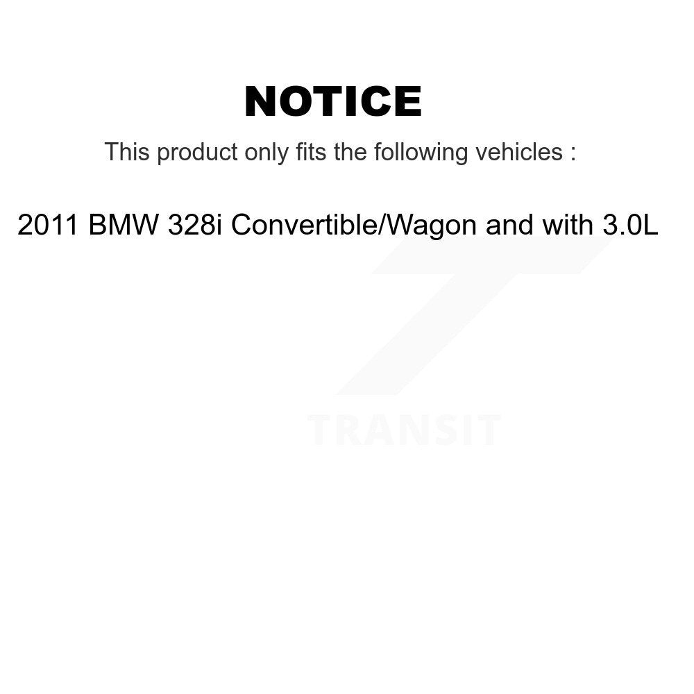 Front Rear Ceramic Brake Pads & Wear Sensor Kit 2011 BMW 328i – Parts ...